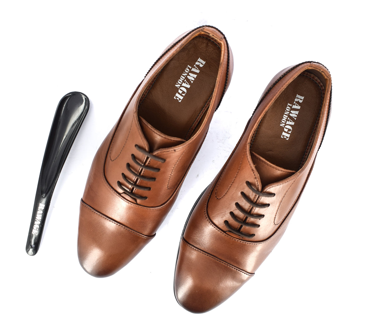 MENS FORMAL TOE CAP STITCH DETAIL LEATHER FORMAL /CASUAL SHOES – RAWAGE